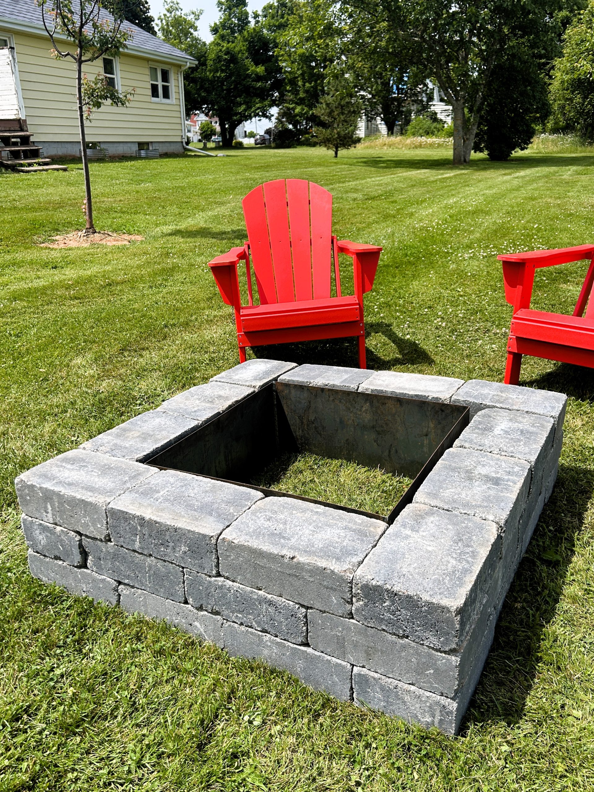 Oaks Laredo Square Fire Pit Kit - Onyx - Kool Breeze Farms